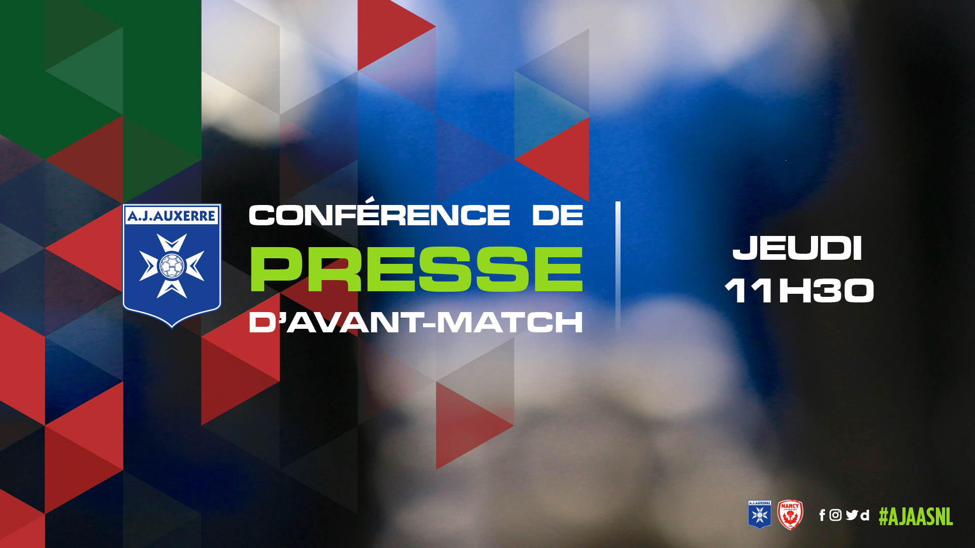 Où suivre la conférence de presse d'avant-match ? - AJA