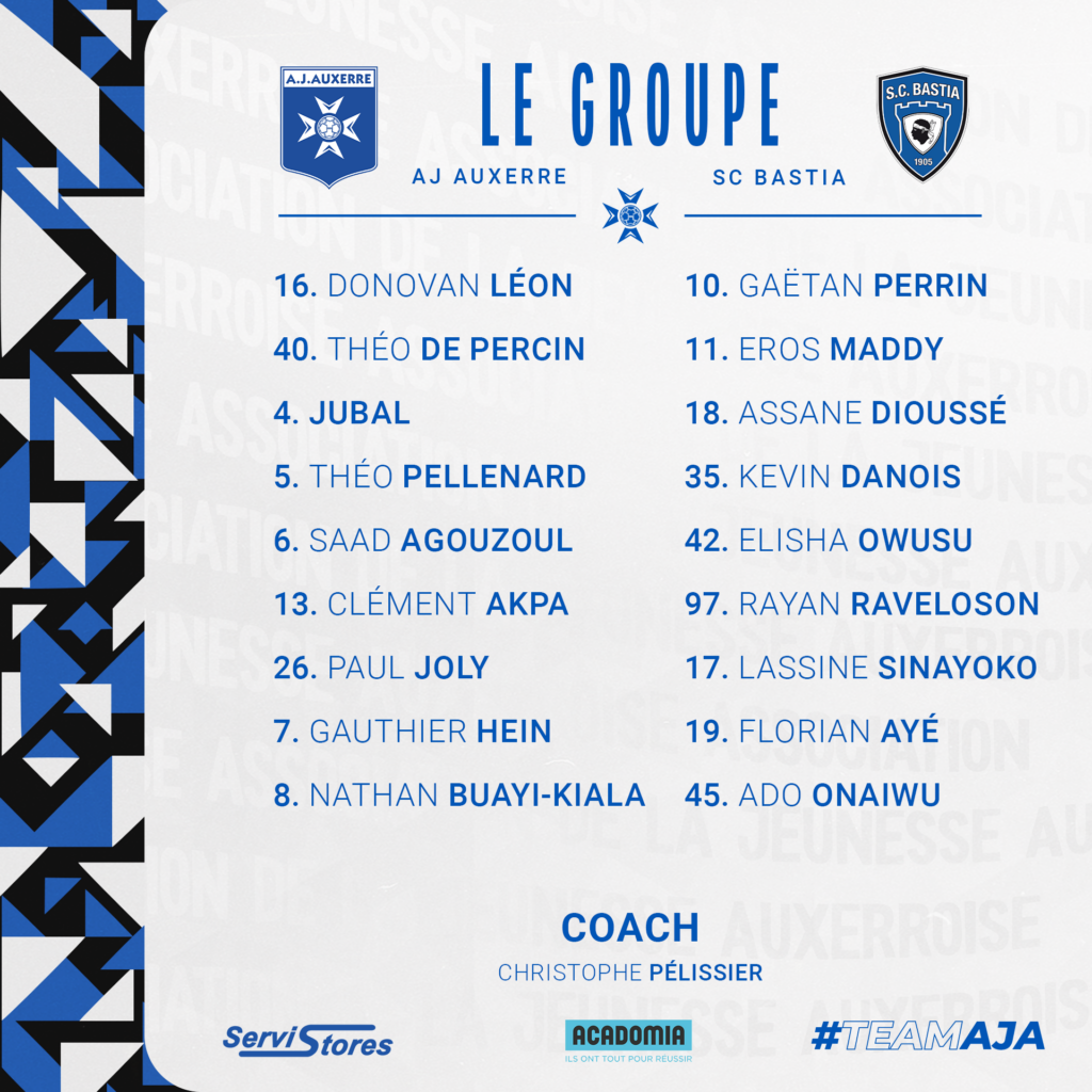 Le groupe d'AJA-Bastia - AJA