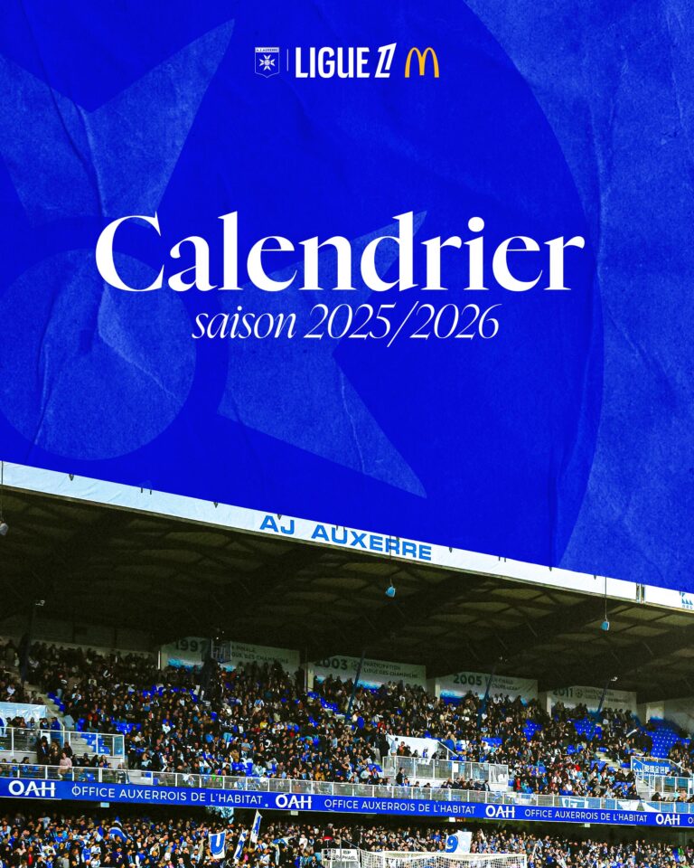 Découvrez le calendrier 2024-2025 de l’AJA